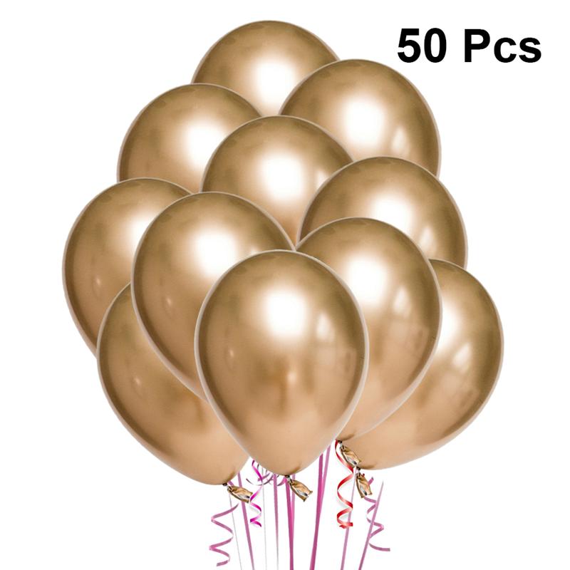 50pcs 10 Inches Latex Thicken Balloons Metallic Co... – Grandado