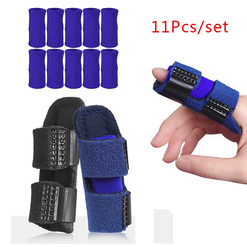 11Pcs/Set Finger Splint Fracture Protection Brace ... – Vicedeal