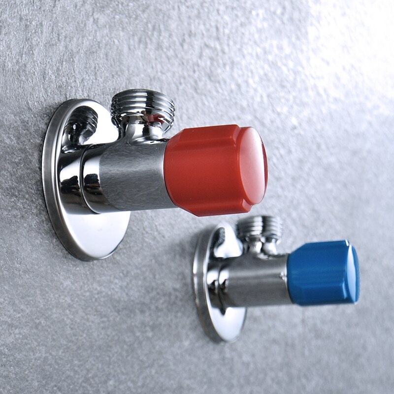 1 Pair Triangle Valve With Blue and Red Mark G1/2&... – Grandado