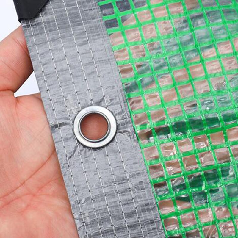 Green Grid Tarpaulin Transparent Plastic Waterproo... – Grandado