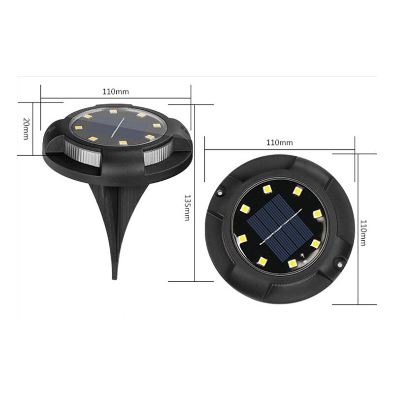 LED Solar Unterirdischen Lichter Im Freien Wasserd... – Vicedeal