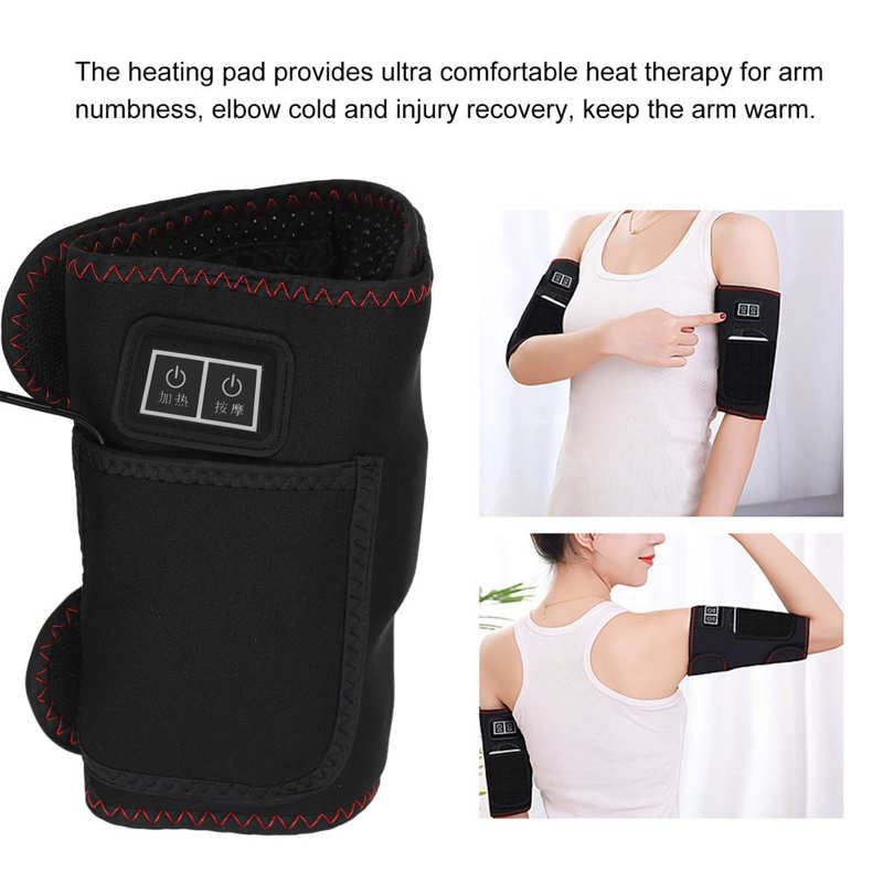 Electric Heated Pad Arm Massage Brace Support Belt... – Grandado