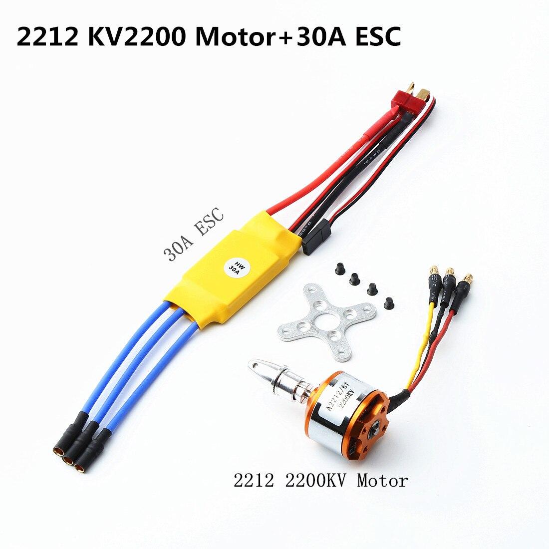 A2217/A2212 2200KV / 1000KV Brushless Motor 30A / ... – Grandado