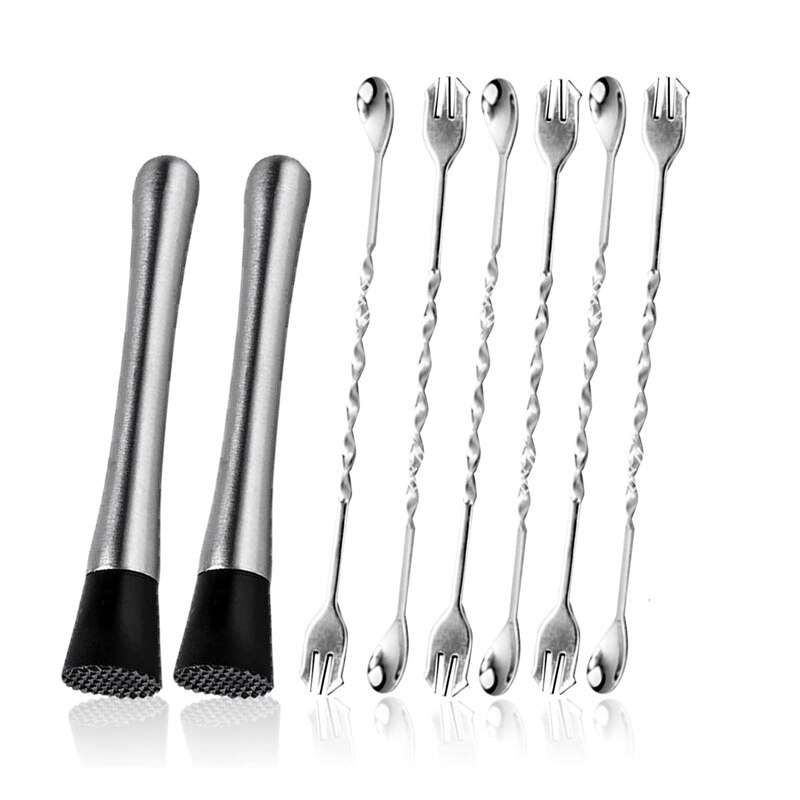 8 Inch Stainless Steel Cocktail Muddler & Mixi... – Grandado