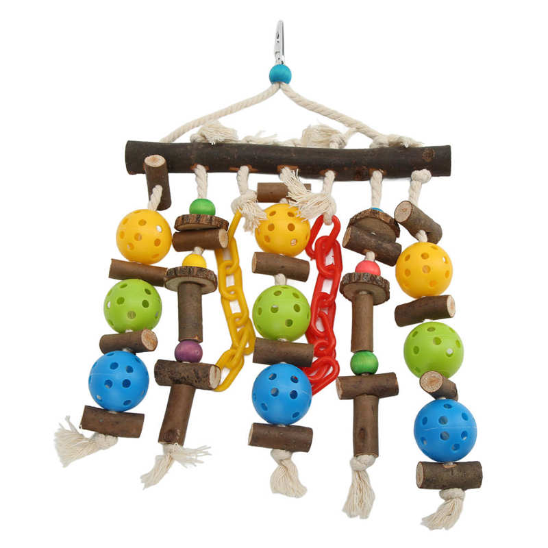 Wooden Parrot Chewing Blocks Parrot Toys Attractiv... – Vicedeal