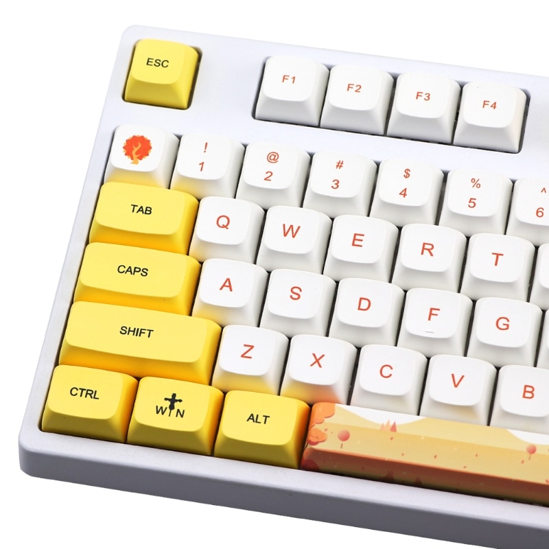 Autumn Rhyme 129 Keys XDA Profile PBT Keycaps DYE ... – Vicedeal