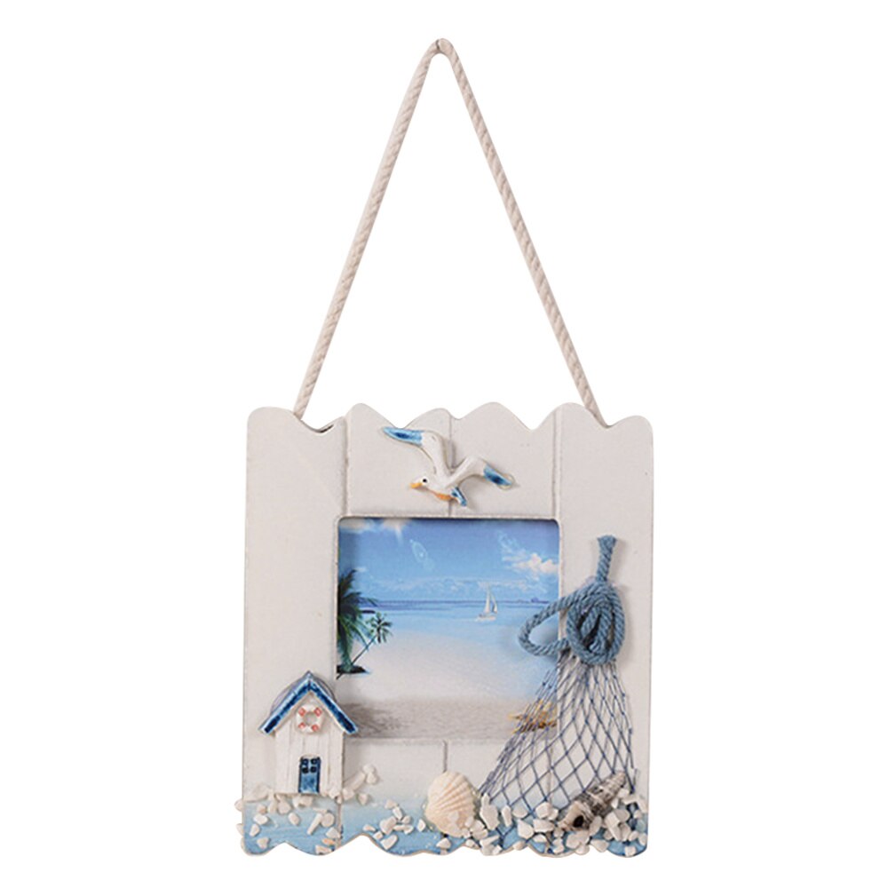 Modern DIY Wooden Photo Frames Romantic Sea Medite... – Grandado