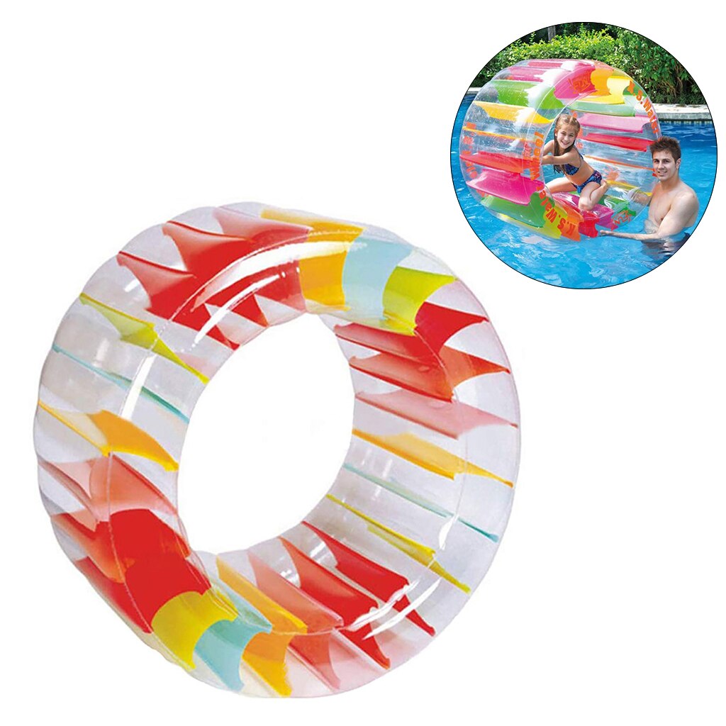 Kid Inflatable Water Wheel Float Giant Roller Fami... – Grandado