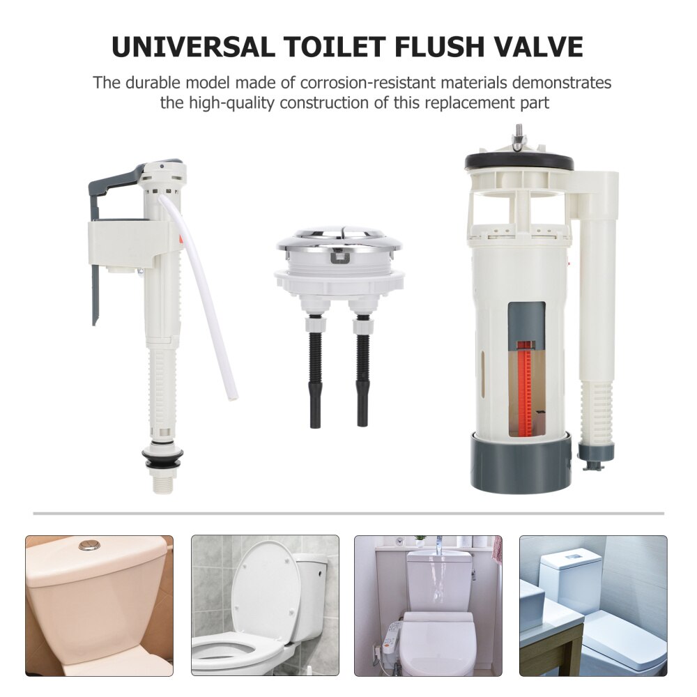 1 Set Durable Toilet Flush Repair Kit with Button ... – Grandado