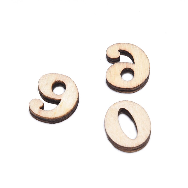 50pcs Mixed Number Wood Craft for Cardmaking DIY A... – Grandado