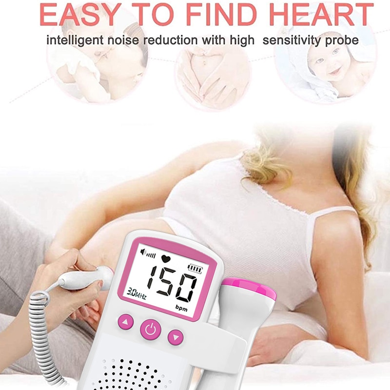 Ultrasound Fetal Doppler Baby Heartbeat Monitor Ho... – Grandado
