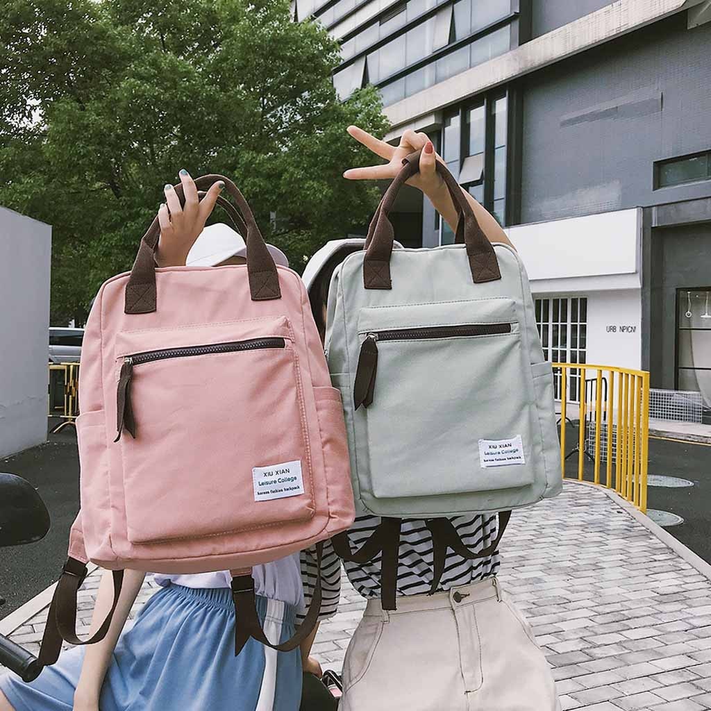 Korean Style Canvas Backpack For Women Simple Yout... – Vicedeal