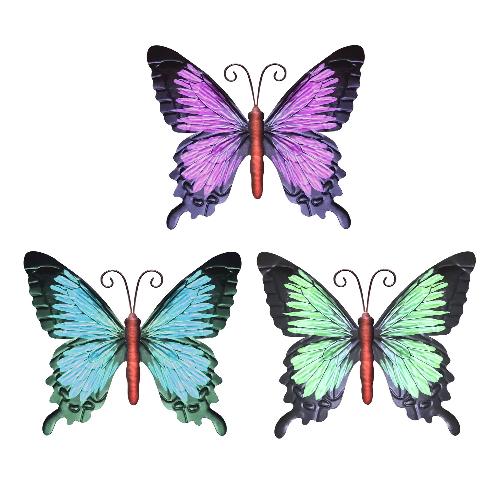 3PCS 3D Butterfly Decor Butterfly Wall Art Ornamen... – Vicedeal