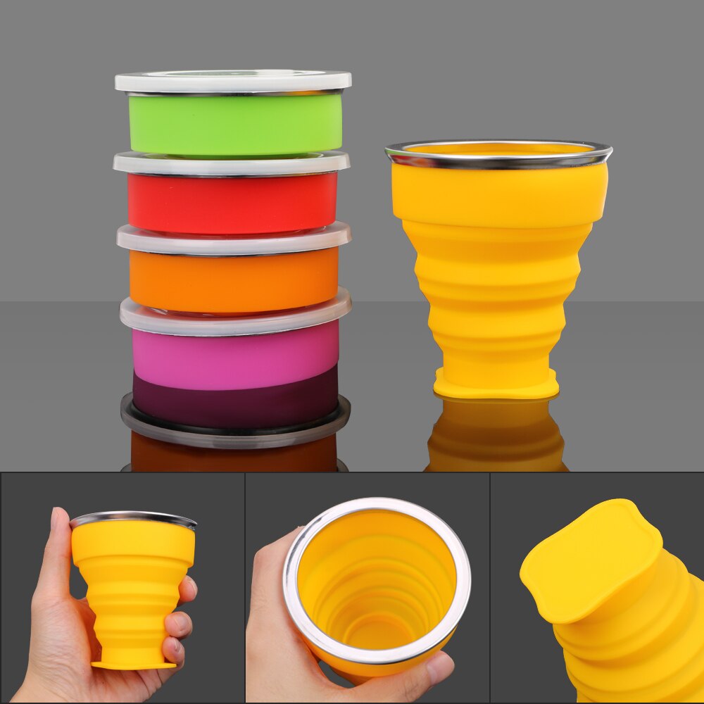 Tea Cup 200ml For Outdoor Travel Retractable Foldi... – Grandado