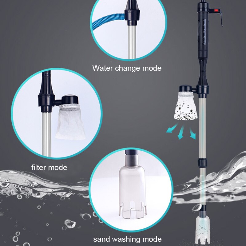 Aquarium Electric Aquarium Cleaner Fish Tank Sand ... – Vicedeal