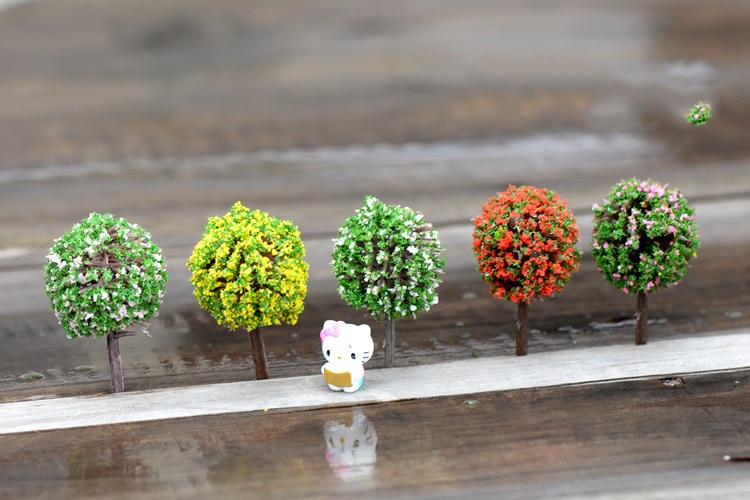 5PCS Mini Garden Decorations Resin Tree Fairy Gard... – Grandado