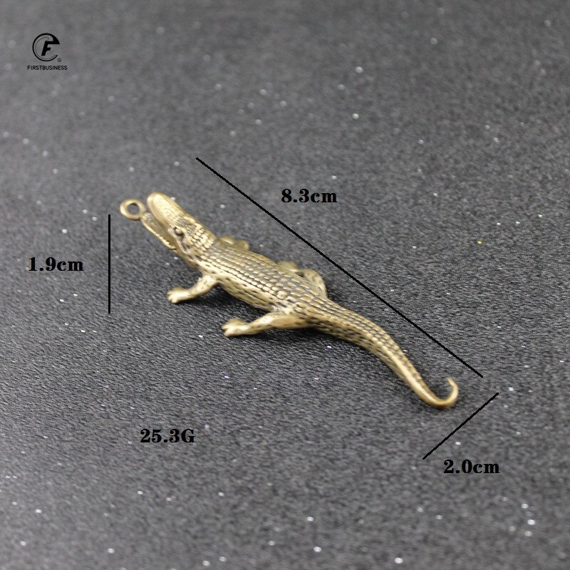Antique Bronze Small Crocodile Statue Home Ornamen... – Grandado