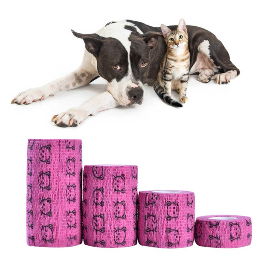 4pcs Pets Vet Bandages S-XL Cat Dog Wound Tape Sel... – Grandado