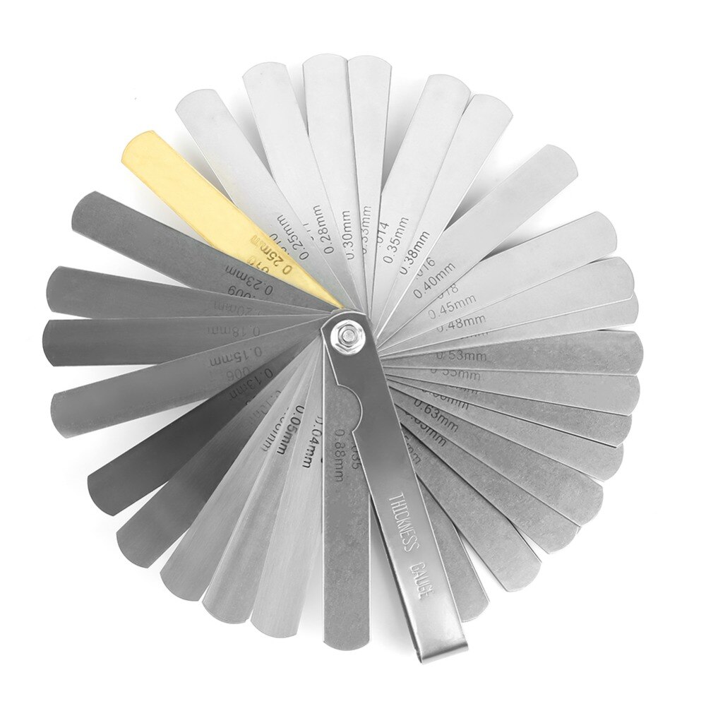 32 Blades Feeler Gauge Stainless Steel Metric Impe... – Grandado