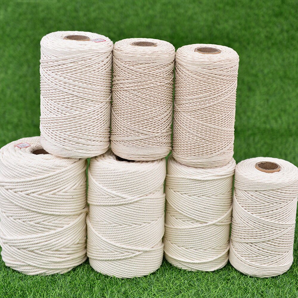 4/5/6/8/10mm Cotton Cord Beige Twisted Cord String... – Grandado