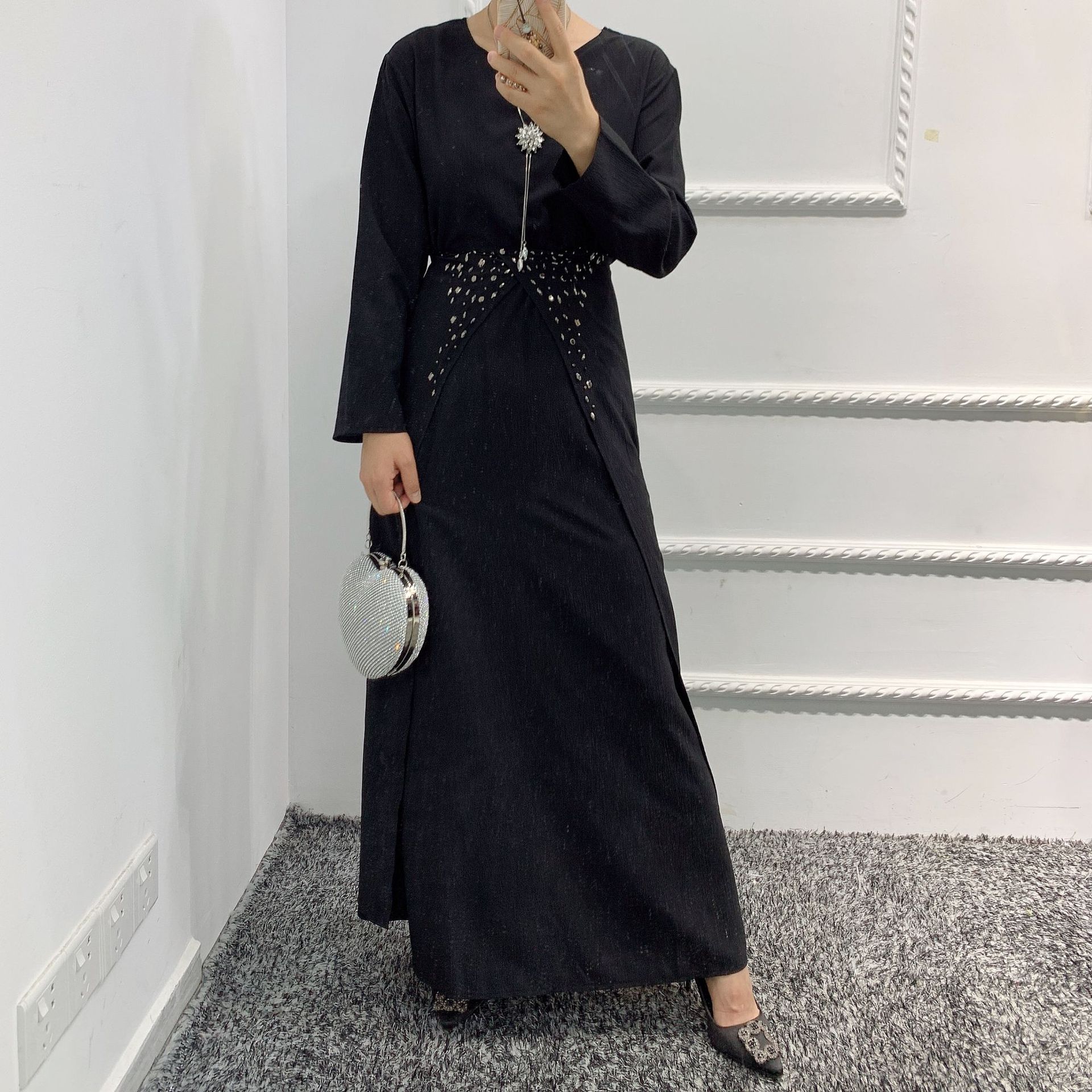 4 Pieces Matching Set Women Muslim Jilbab Abaya Du... – Grandado