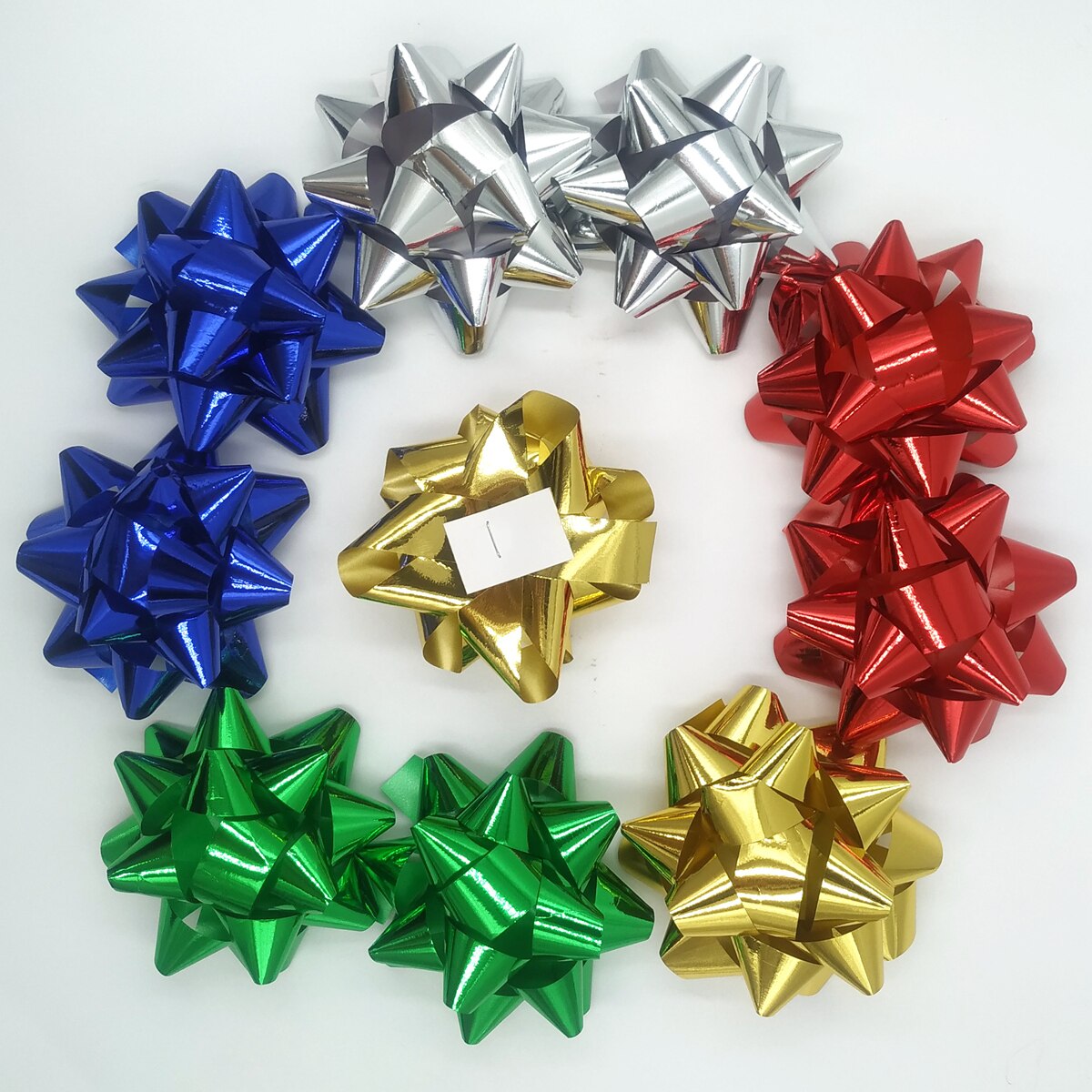 Glitter Star Bows Wrap Bows-Christmas Ribbon Bows ... – Vicedeal