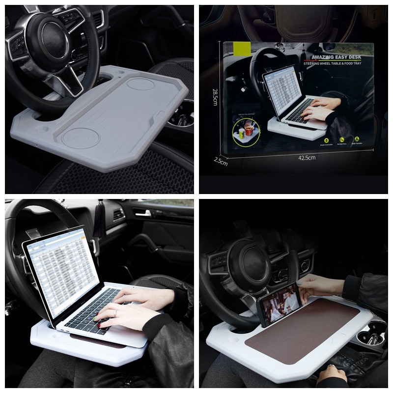 Car Laptop Desk Mount Stand Holder Car Steering Wh... – Grandado