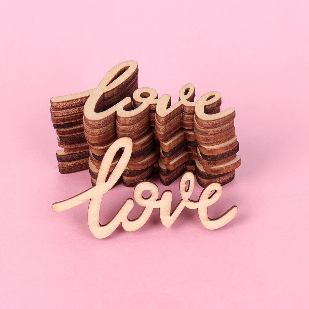 18Pcs/Set Rustic Wooden Love Letters Decor Vintage... – Vicedeal
