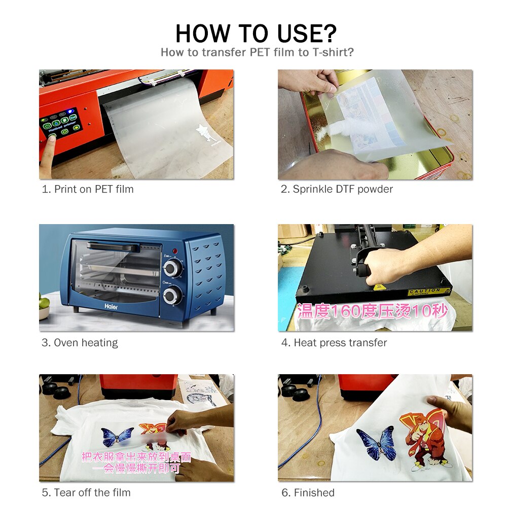 20 PCS DTF Film A3 PET Transfer Film For Direct Tr... – Grandado