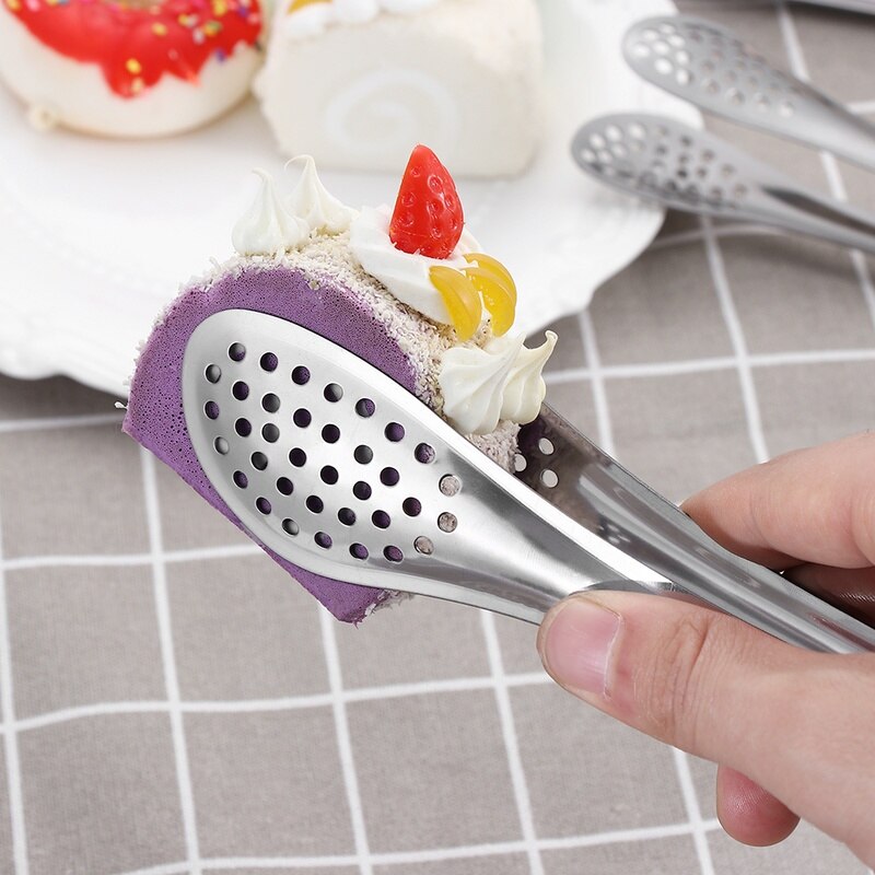 Kitchen Stainless Steel Dish Salad Tongs for Pot B... – Vicedeal