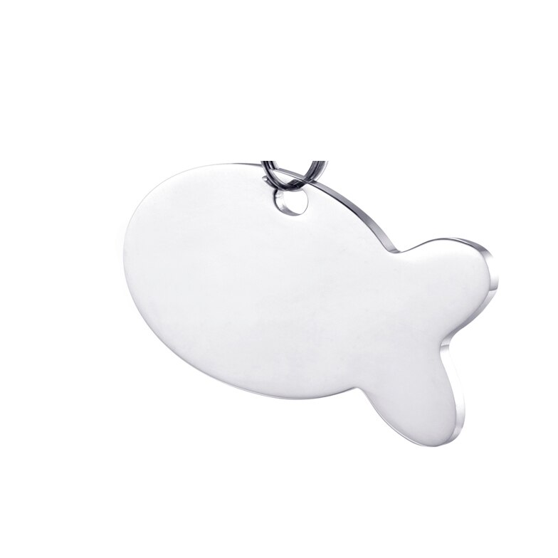 10pcs/lot Blank Fish Cat ID Tag Stainless Steel – Grandado