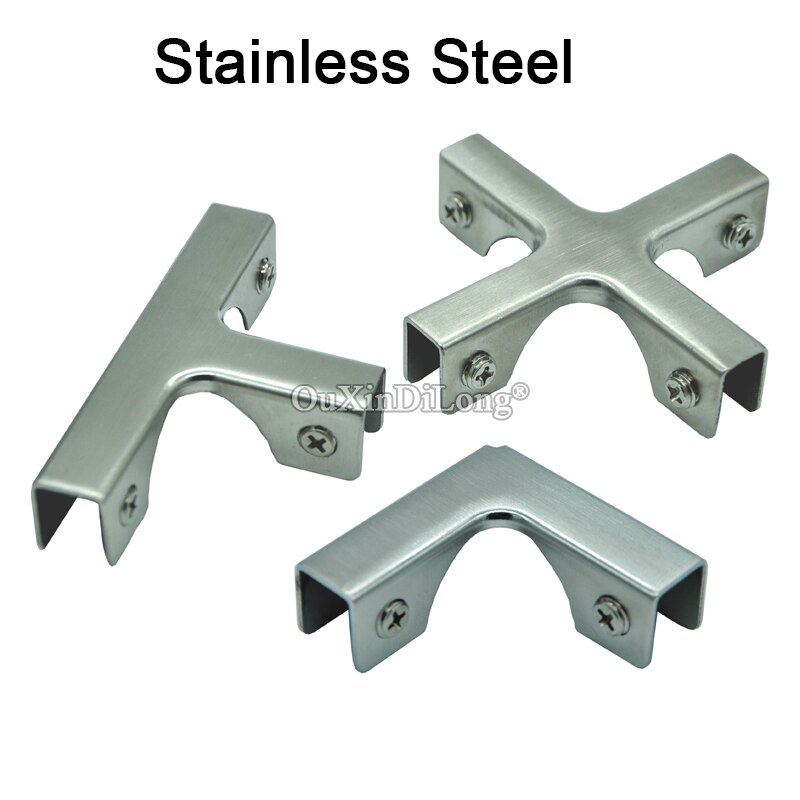 4PCS Stainless Steel Glass/Acrylic Showcase Clips/... – Grandado