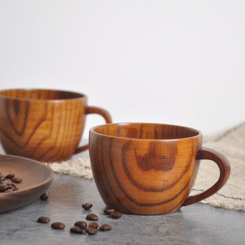 Kaffee Wasser Bier Becher Drink 4 Holz Große Bauch... – Vicedeal