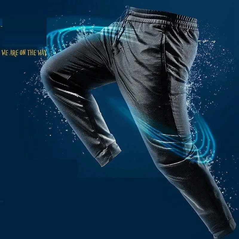 10XL 145KG summer men Breathable Ice silk pants gy... – Vicedeal