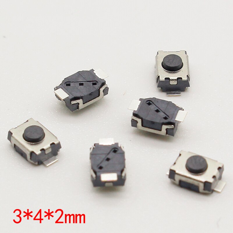 50 stk smd 2 pin 3 x 4mm taktile tact trykknap mik... – Grandado
