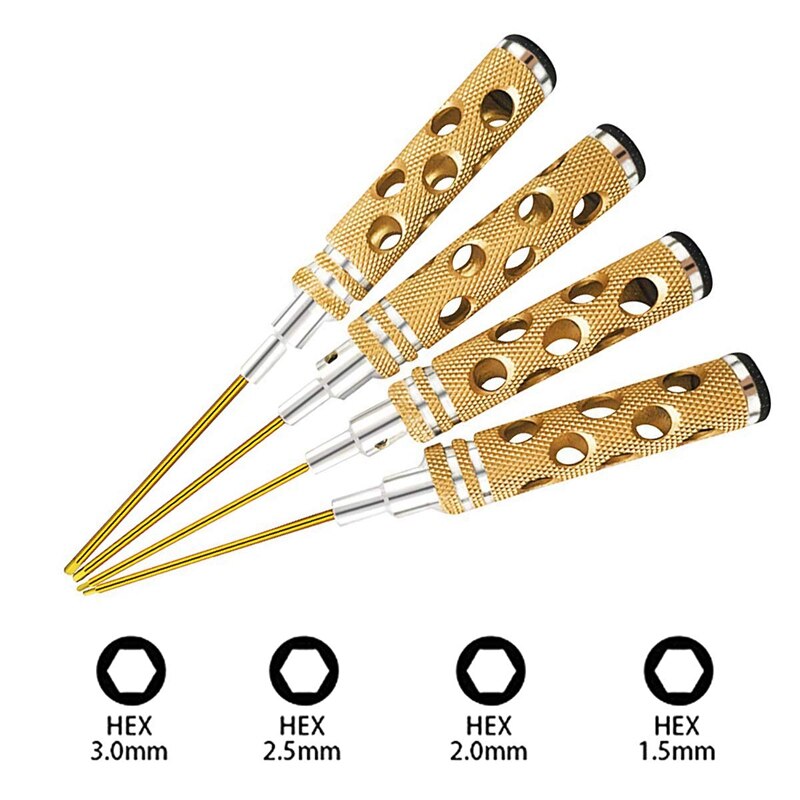 4Pcs Hex Screw Driver Tools Kit Set for RC Helicop... – Vicedeal