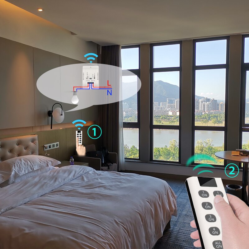 433 Mhz Smart Lichtschakelaar Draadloze Afstandsbe... – Vicedeal