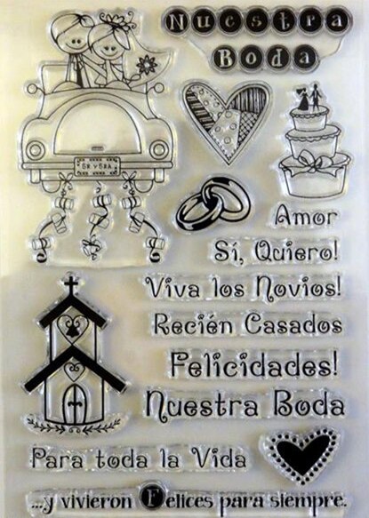Spanish stamp Clear Stamp for Scrapbooking Transpa... – Grandado