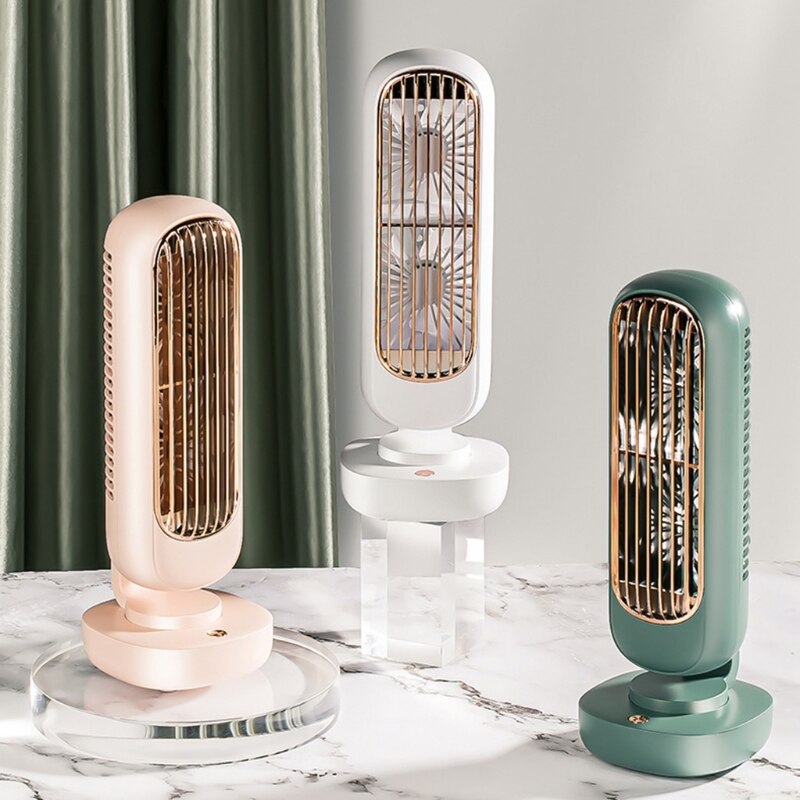 3-Speed Electric Office Double-leaf Tower Fan Vert... – Grandado