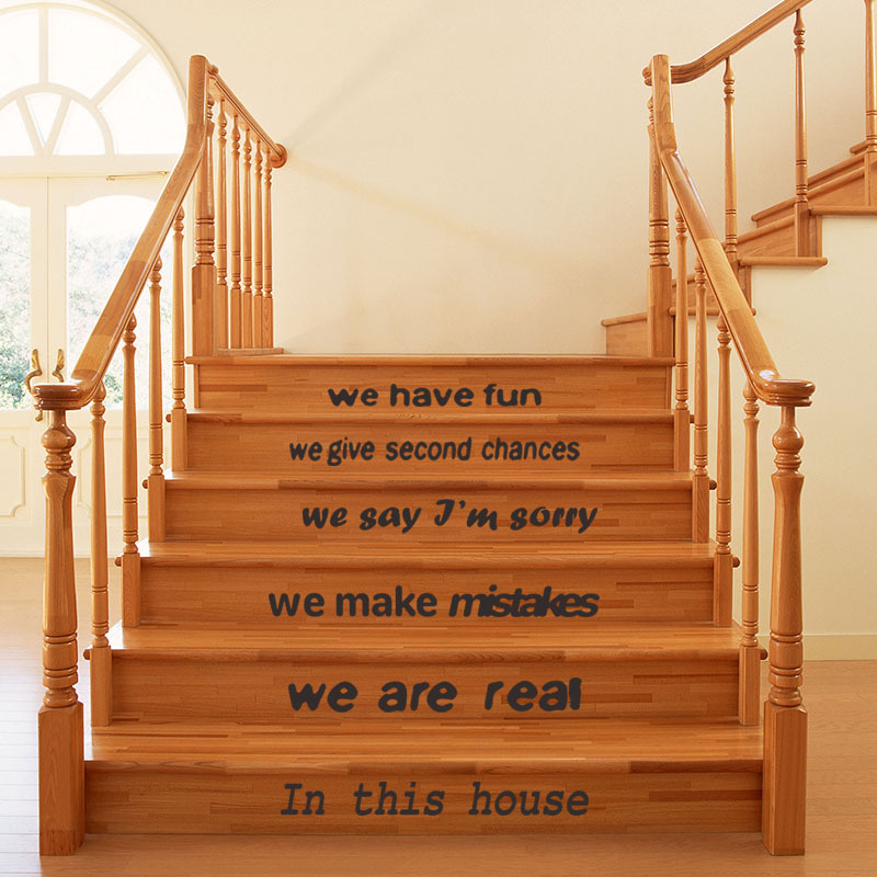 Letters Wall Decor Stickers Stair Decals Quotes St... – Vicedeal Letters Wall Decor Stickers Stair Decals Quotes St... – Vicedeal