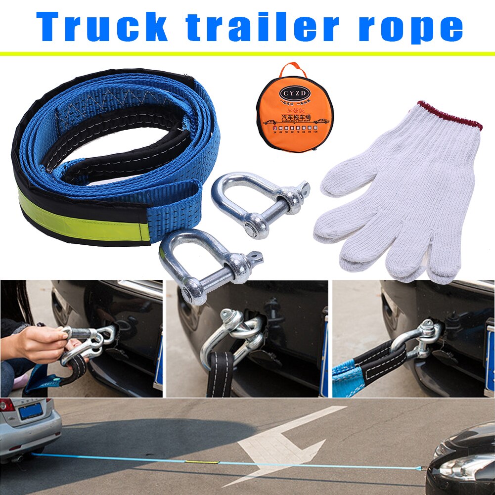 Car Trailer Rope Hook Trailer Towing Strap Ropes T... – Vicedeal