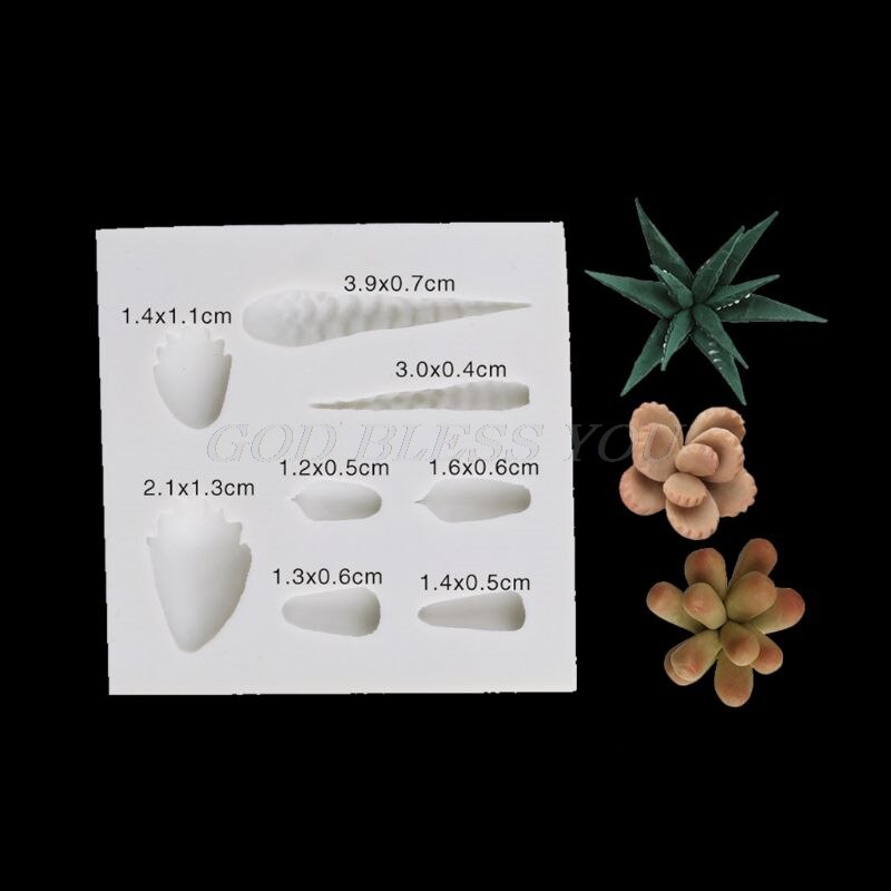 Handmade 3D Succulent Plants Silicone Mold Polymer... – Grandado