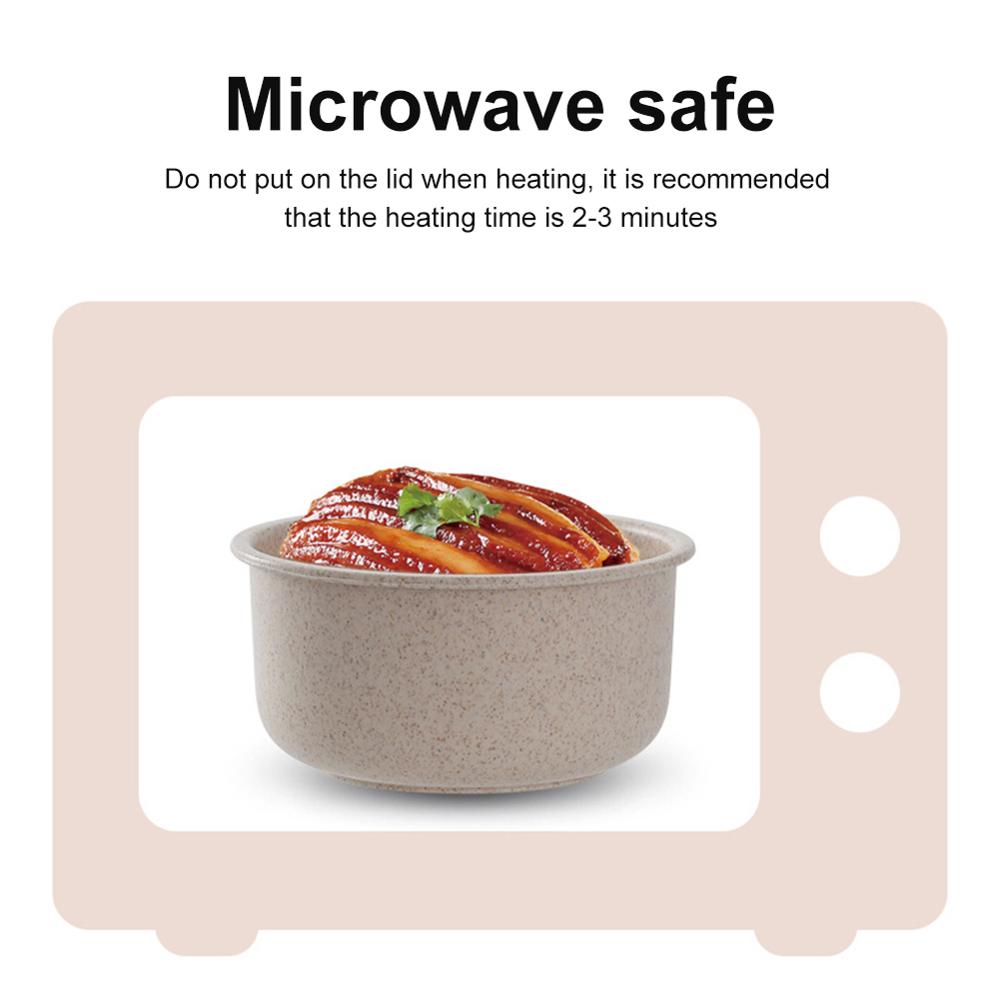 3PCS Wheat Straw Food Storage Containers with Lid ... – Grandado