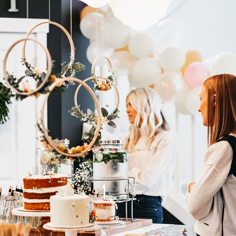 1pcs wooden round bamboo circle handmade diy craft... – Vicedeal