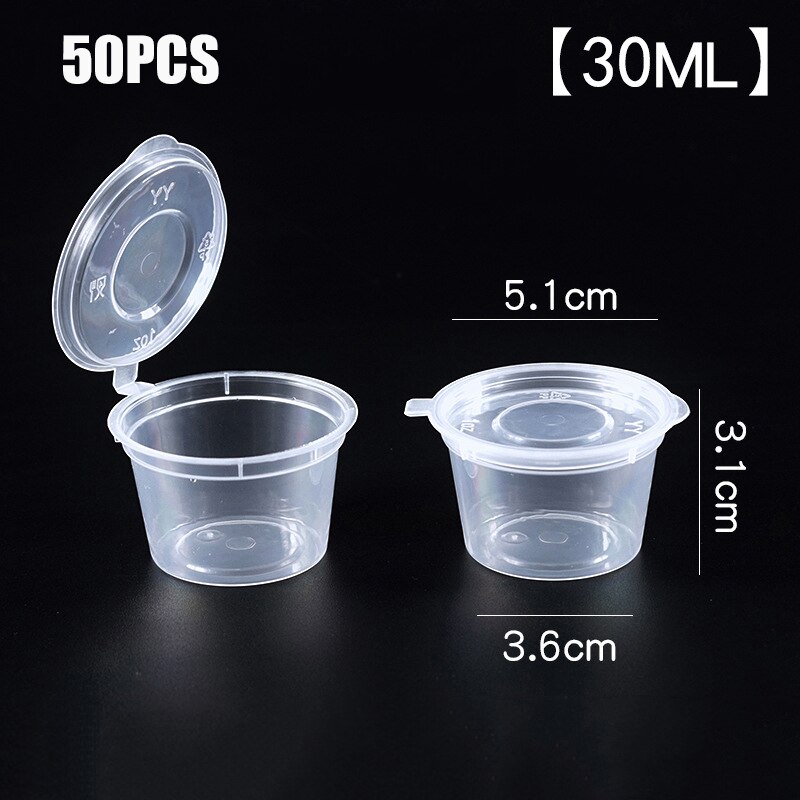 50Pcs Disposable P Takeaway Sauce Cup Reusable Con... – Grandado
