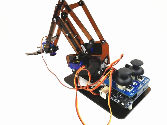 4 DOF Unassembly Acrylic Mechanical Arm Robot Mani... – Vicedeal