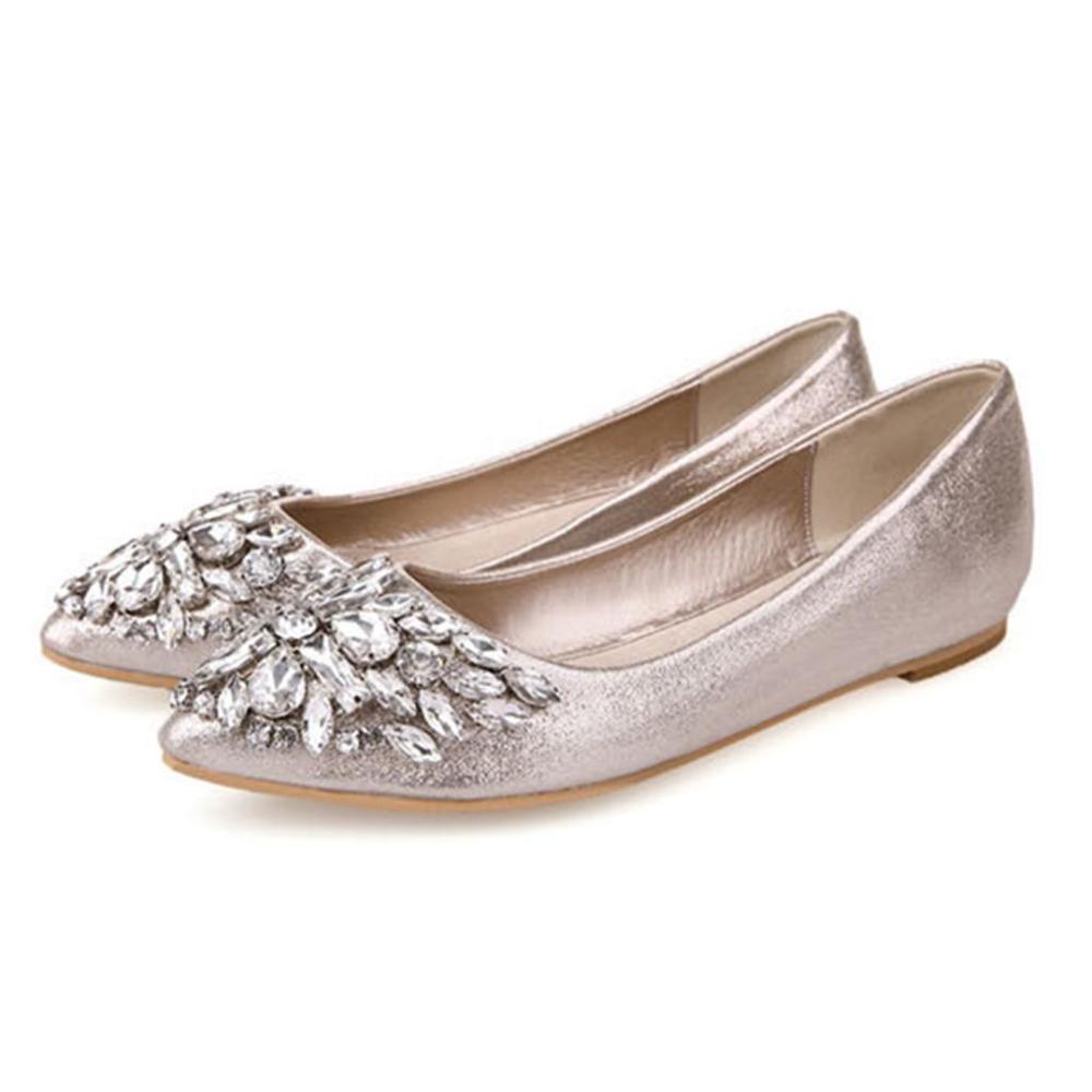 Kvinder ballet sko fritid spring spids ballerina b... – Grandado