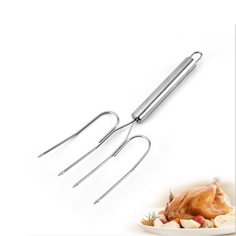 Silber Edelstahl Draht Rohr Griff Gegrilltes Huhn ... – Vicedeal