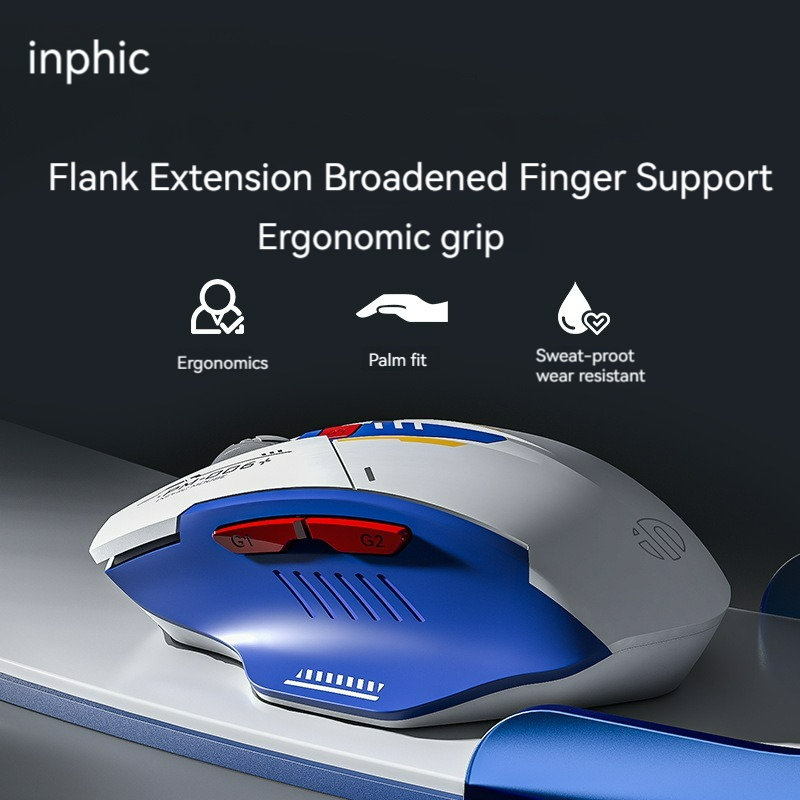 Inphic F9 Mecha Edition Wireless Mouse Silent Rech... – Grandado