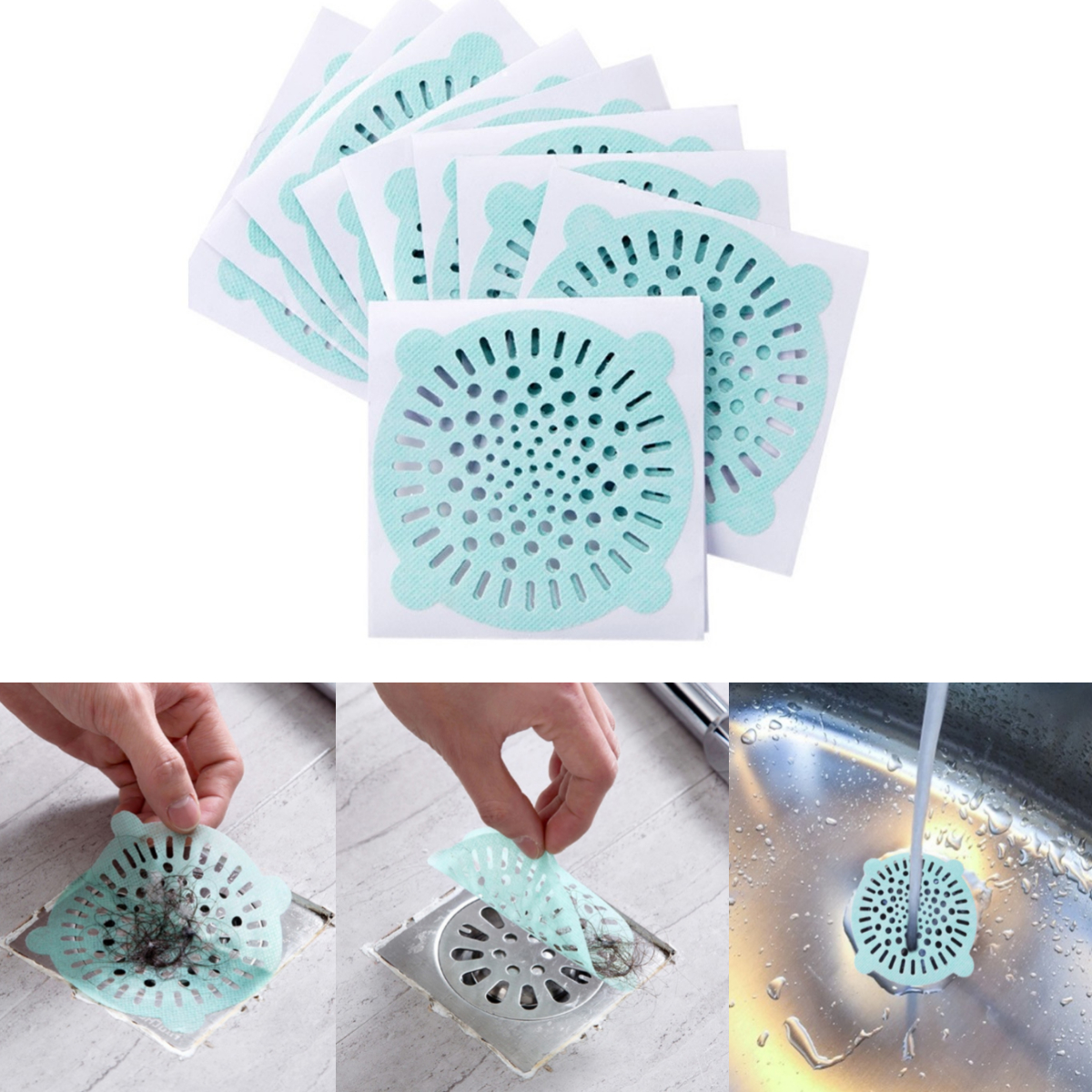 10Pcs Disposable Sink Filter Shower Drain Stickers... – Grandado
